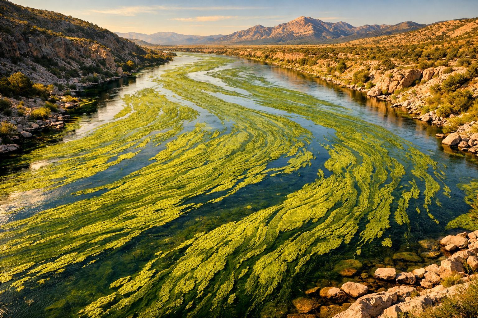 When rivers turn green: the surprising blooms of filamentous algae ...